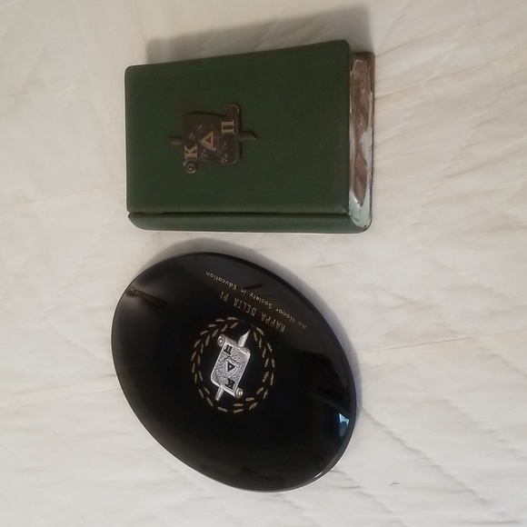 Vintage | Accents | Kappa Delta Pi Plate Ceramic Book | Poshmark